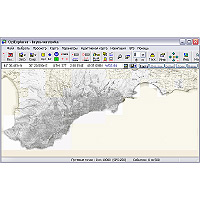 Map of the Taurida province (one-verst. map 8) from the Military ...