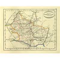 Overview map of Simbirsk province from the Savinkov atlas